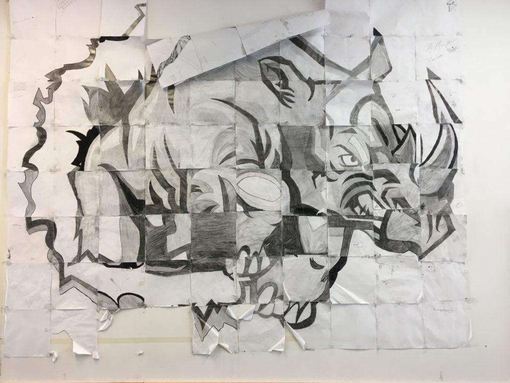 REALM Middle School Rhinos - Project Based Learning Art